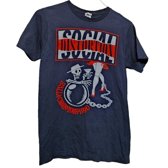 Shirts | Social Distortion Ball And Chain Tour 199 Black Tshirt Size ...